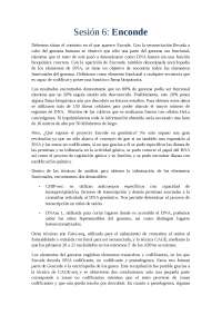 Proyecto encode - Guías, Proyectos, Investigaciones de Bioquímica - Docsity