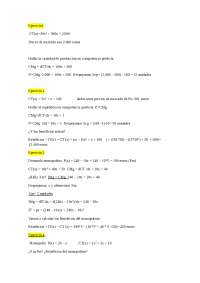 Ejercicios MERCADOS (cp y monopolio) - Ejercicios de Introducción a la Econometría - Docsity