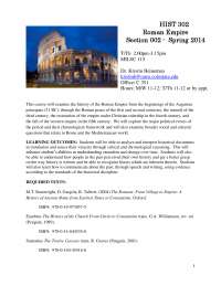 History of Roman Empire - Lecture Slides | HIST 302 - Docsity