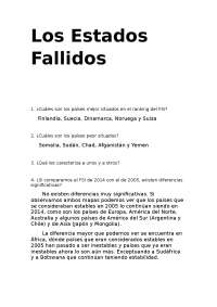 Los estados fallidos - Apuntes de Ciencia Política - Docsity