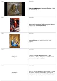 Northern Renaissance Art History Exam 1 Material | ART 4531 ...