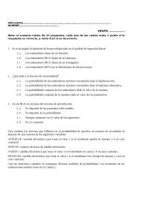 Examen econometria - Exámenes de Administración de Empresas - Docsity
