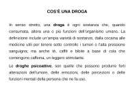 alcol e droghe - Docsity
