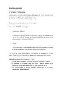 1º TIPICOS Y ATÍPICOS Sabemos que el contrato es típico o atípico ...