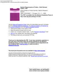 NRC - Nutrient Requirements of Poultry - 1994 - Requerimento de Aves ...