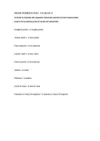 Esercizi forma impersonale resuelto - Apuntes de Idioma Italiano - Docsity