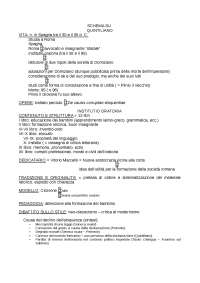 Schema su Quintiliano - Docsity