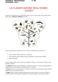 I 5 REGNI E LA CLASSIFICAZIONE DEI VIVENTI.ppt - Docsity