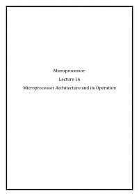 MICROPROCESSOR 8085 - Docsity