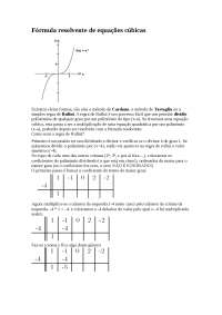 Fórmula resolvente de equações cúbicas | Exercícios Algoritmos e ...