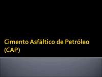 Cimento Asfáltico de Petróleo (CAP) - Química Geral UFCG - Docsity