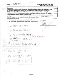 Exams for Statics (Engineering) Free Online as PDF | Docsity