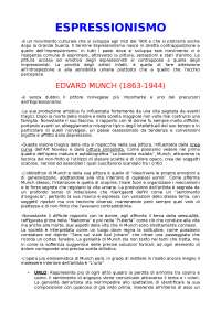 Riassunto Espressionismo - Docsity