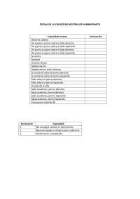 ESCALA DE LA CAPACIDAD MOTORA DE HAMMERSMITH Capacidad motora ...