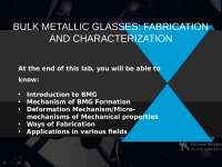 Bmg (Bulk Metallic Glasses) - Docsity