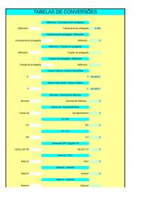TABELAS DE CONVERSÕES Milímetro / Centesimal de polegada - Tabelas e ...