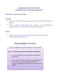 Practicas altruismo - Ejercicios de Cálculo - Docsity