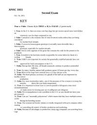 Exam 2 Questions with Answers Keys - Introduction to Animal Science ...