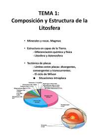 Composición y Estructura de la Litosfera - Apuntes de Biología - Docsity