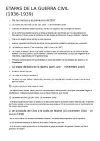Guerra civil española - Docsity