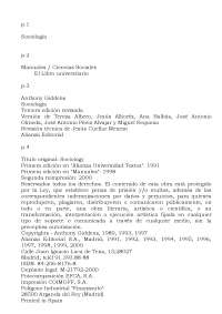 Anthony giddens manual de sociologia - Docsity