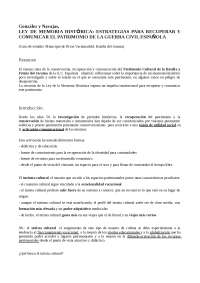 González y Navajas, LEY DE MEMORIA HISTÓRICA: ESTRATEGIAS PARA ...