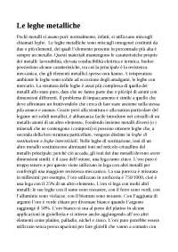 Le leghe metalliche - Docsity