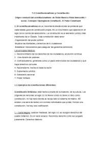 Origen i evolució del constitucionalisme: de l'Estat liberal a l'Estat democràtic i social ...