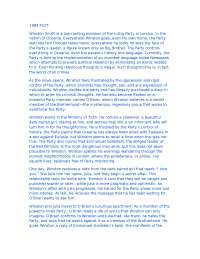 1984 plot - George Orwell - Docsity