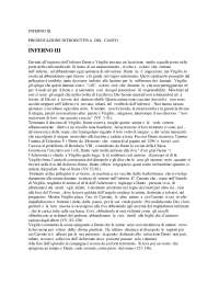 Dante Inferno Canto 3 - Docsity