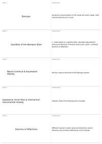 Exam: Unit 2-Baroque and Classical Music | MUS 151 - INTRO TO MUSIC ...