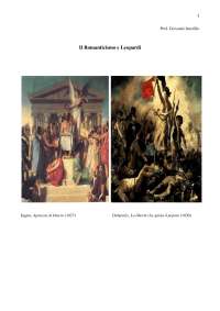 Il romanticismo e leopardi - Docsity
