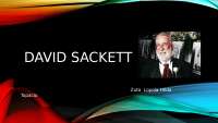 David sackett expo - Docsity
