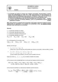 Exámen resuelto de Estadística I - Exámenes de Estadística - Docsity