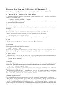 Comandi C++ - Docsity