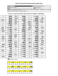 Conversão de unidades - CONVERSAO EXERCICIO | Docsity