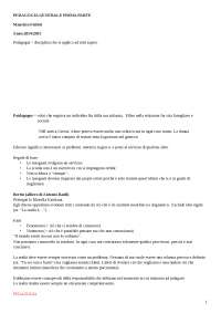 Pedagogia generale prima parte - Docsity
