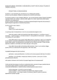 Riassunto breve scrivere e comunicare... - Docsity
