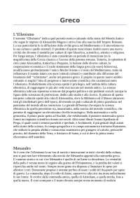 Letteratura greca Ellenismo Menandro Callimaco - Docsity