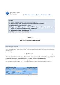 Examen econometria - Exámenes de Econometría | Docsity