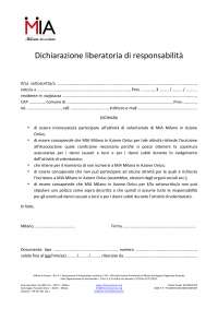 Dichiarazione liberatoria - Docsity