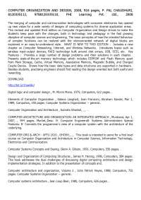 Computer organization and design - Docsity