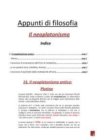 Il neoplatonismo antico. Plotino. - Docsity