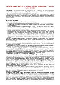 Musulmane rivelate di Ruba Salih - Docsity