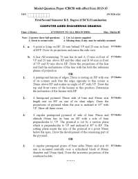 CAED (Computer Aided Engineering Drawing) - Docsity