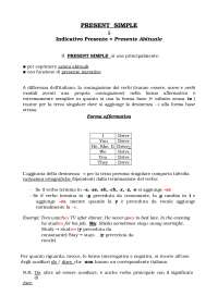 ESERCIZI PRESENT SIMPLE ELEMENTARI - Docsity