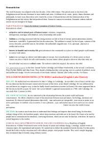 First generation of poets- Romanticism + Byron - Docsity