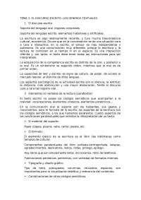 TEMA 3. EL DISCURSO ESCRITO. LOS GÉNEROS TEXTUALES - Apuntes de ...