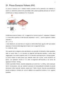21. prova durezza vickers (hv) pdf - Docsity