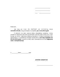 Opomena pred utuzenje - Docsity